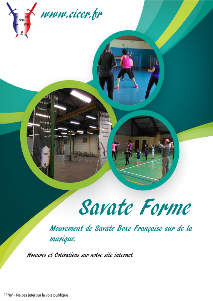 Affiche de la Savate Forme au CICER - SF & PP